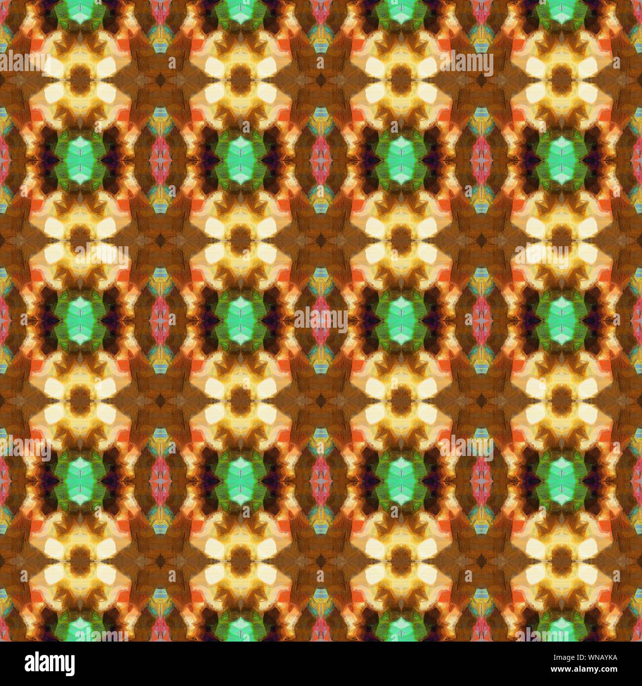 seamless pattern old retro style with brown, burly wood and saddle ...