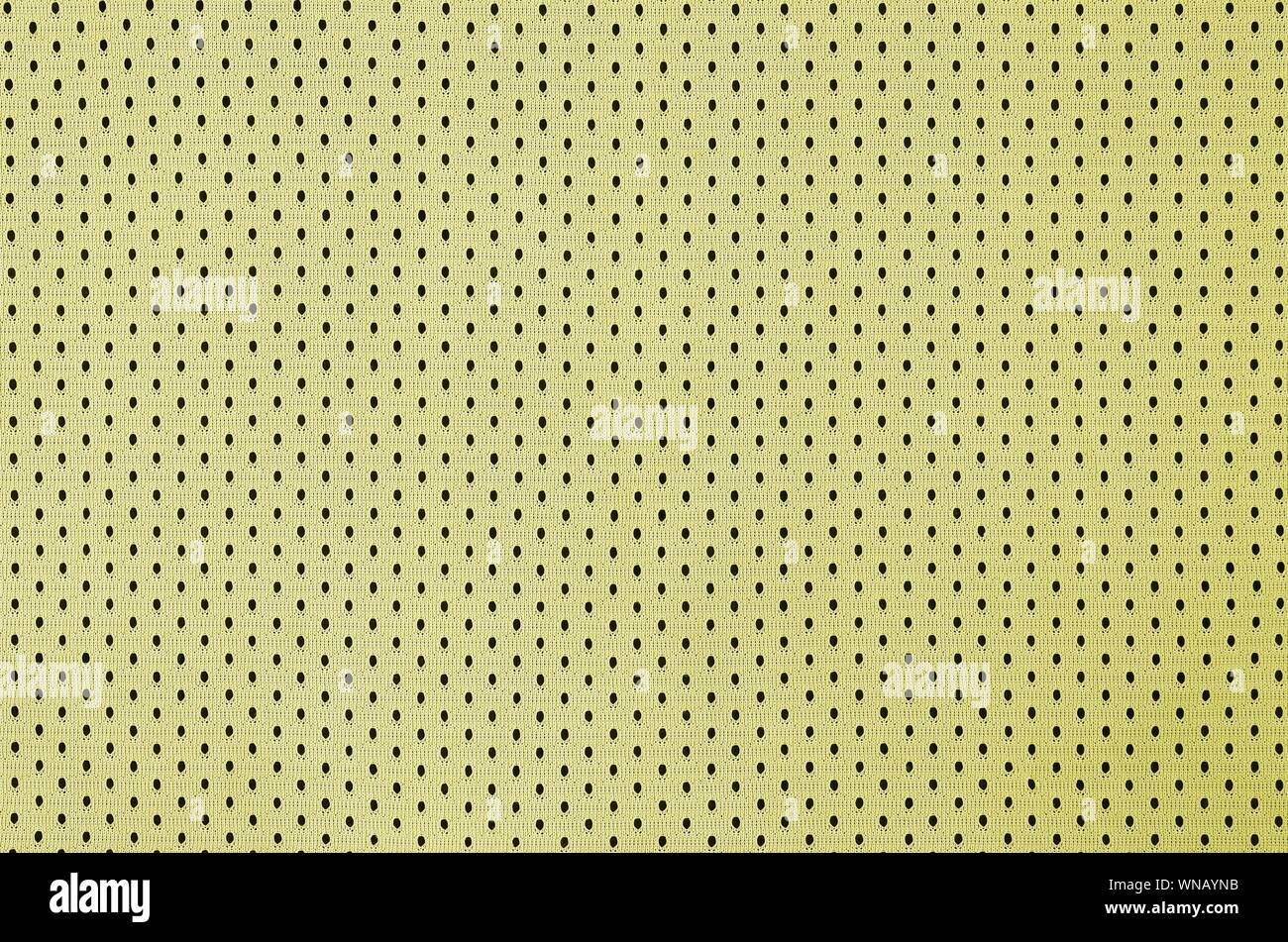 Yellow mesh sport wear fabric textile pattern background. Yellow color ...