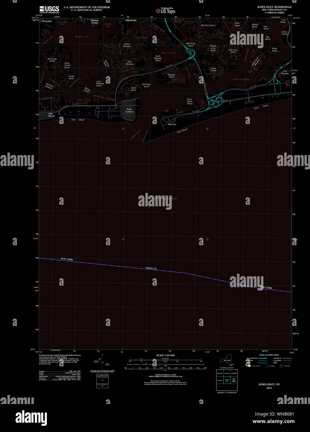 Map of inlet new york hi-res stock photography and images - Alamy