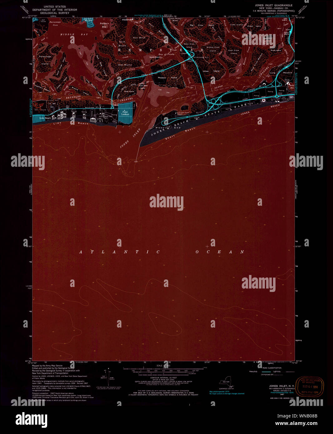 Map of inlet new york hi-res stock photography and images - Alamy