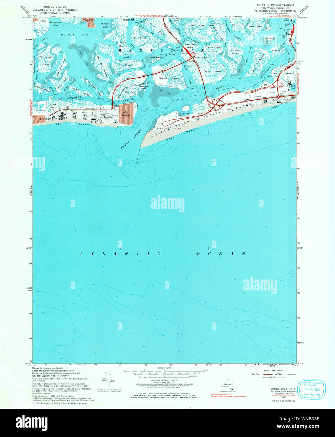 New York NY Jones Inlet 130103 1967 24000 Restoration Stock Photo - Alamy