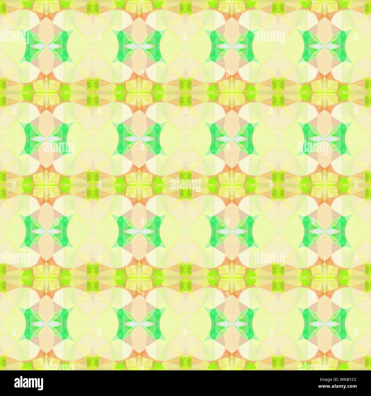 Repeating pattern of light yellow floral shapes hi-res stock ...
