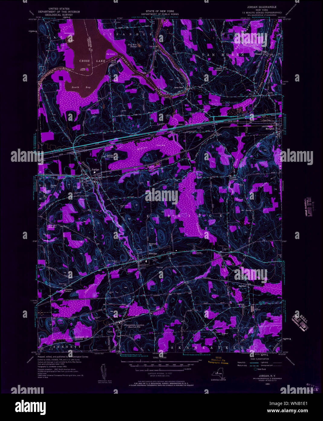 New York NY Jordan 130109 1955 24000 Inverted Restoration Stock Photo ...