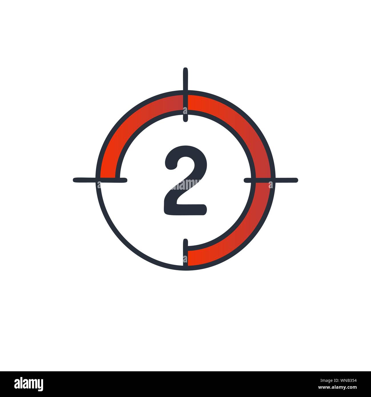 Old movie countdown screen Cut Out Stock Images & Pictures - Alamy