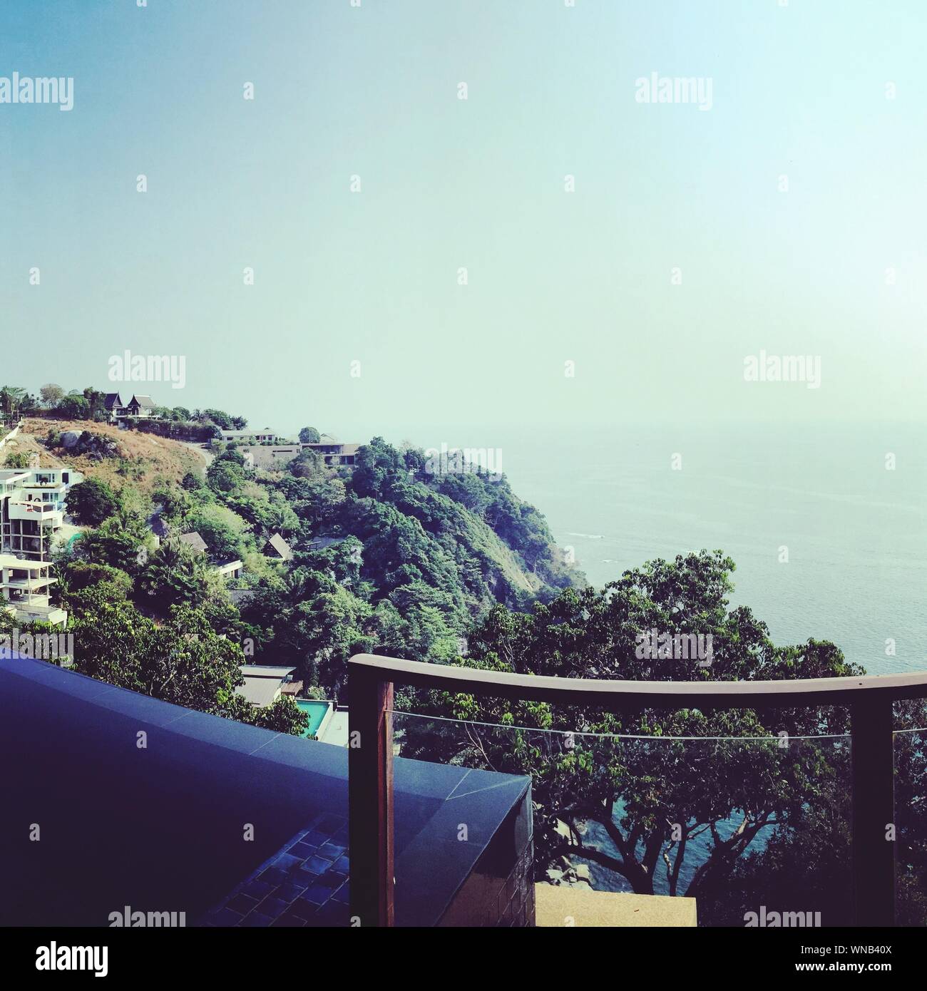 Sea view through balcony hi-res stock photography and images - Alamy