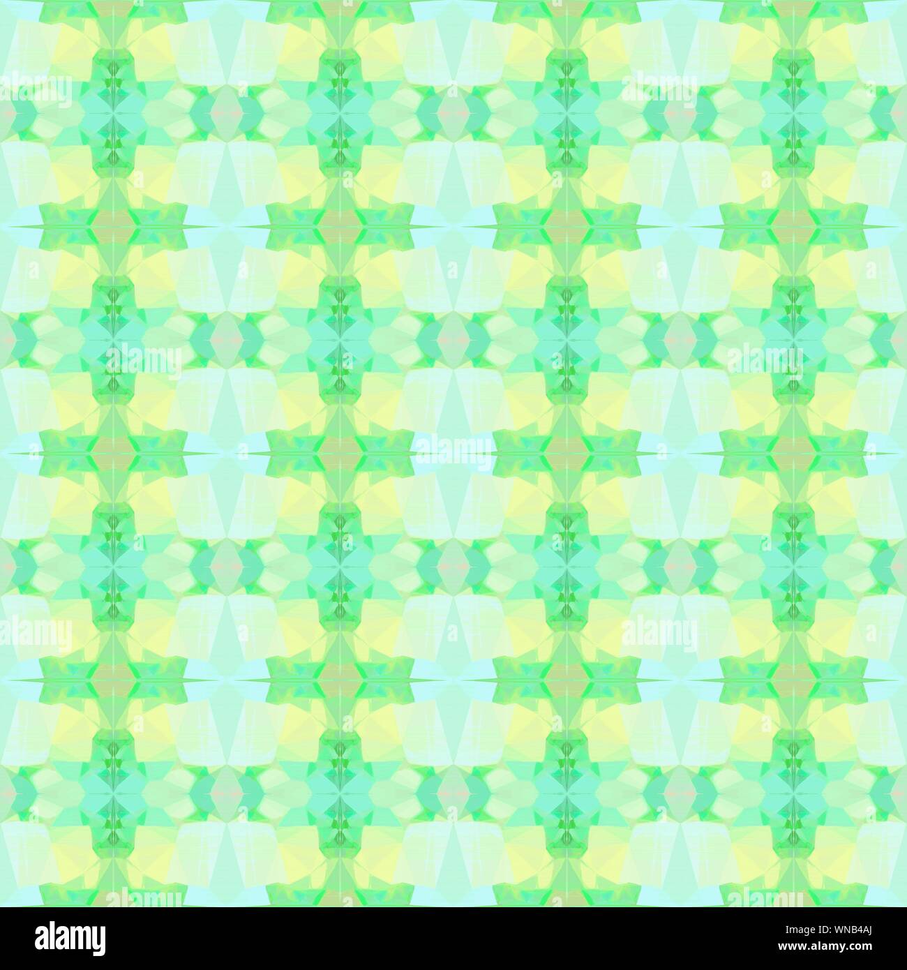seamless geometric pattern with tea green, light green and pastel green ...