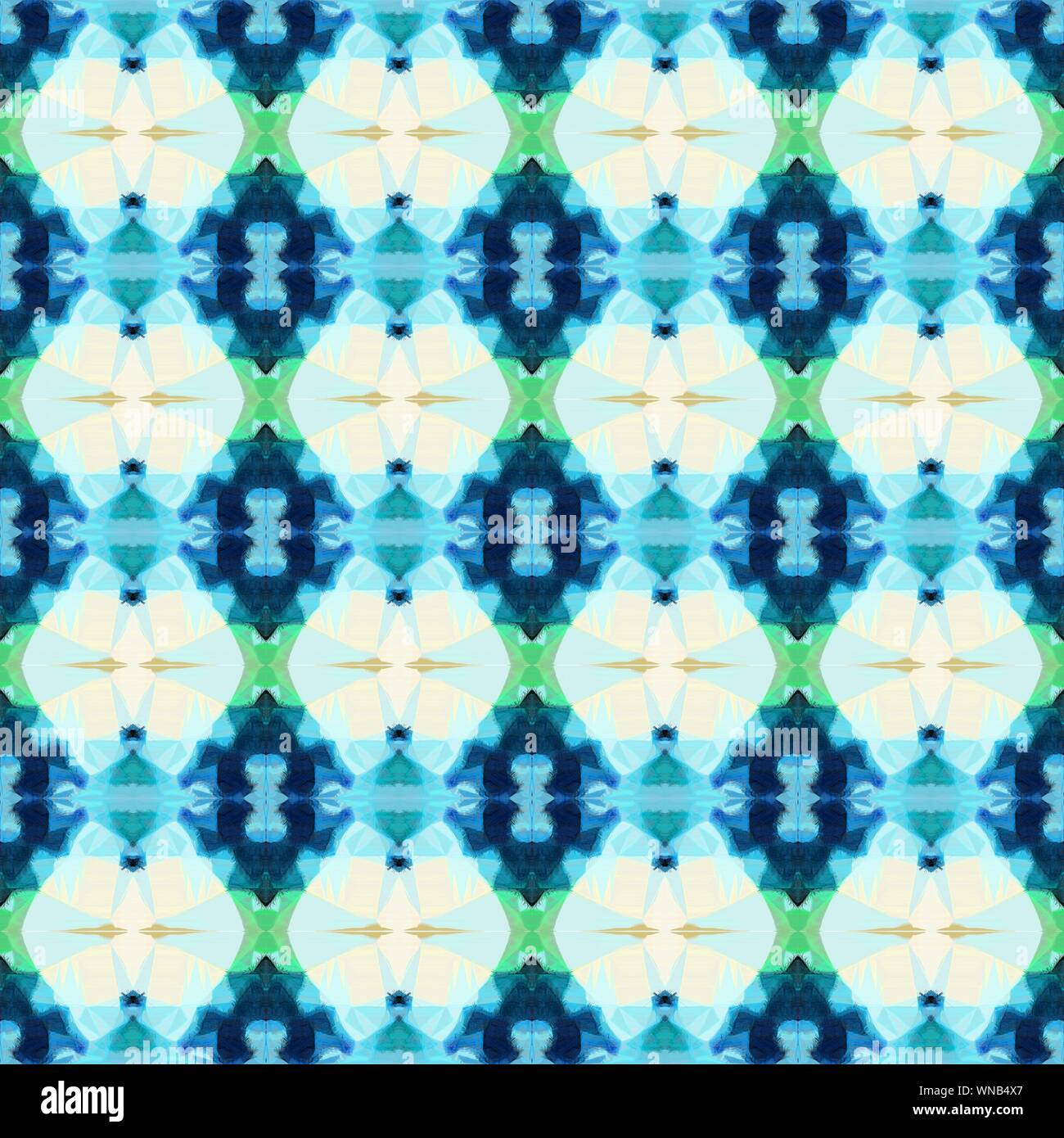 bright seamless pattern with teal, teal green and lavender colors ...