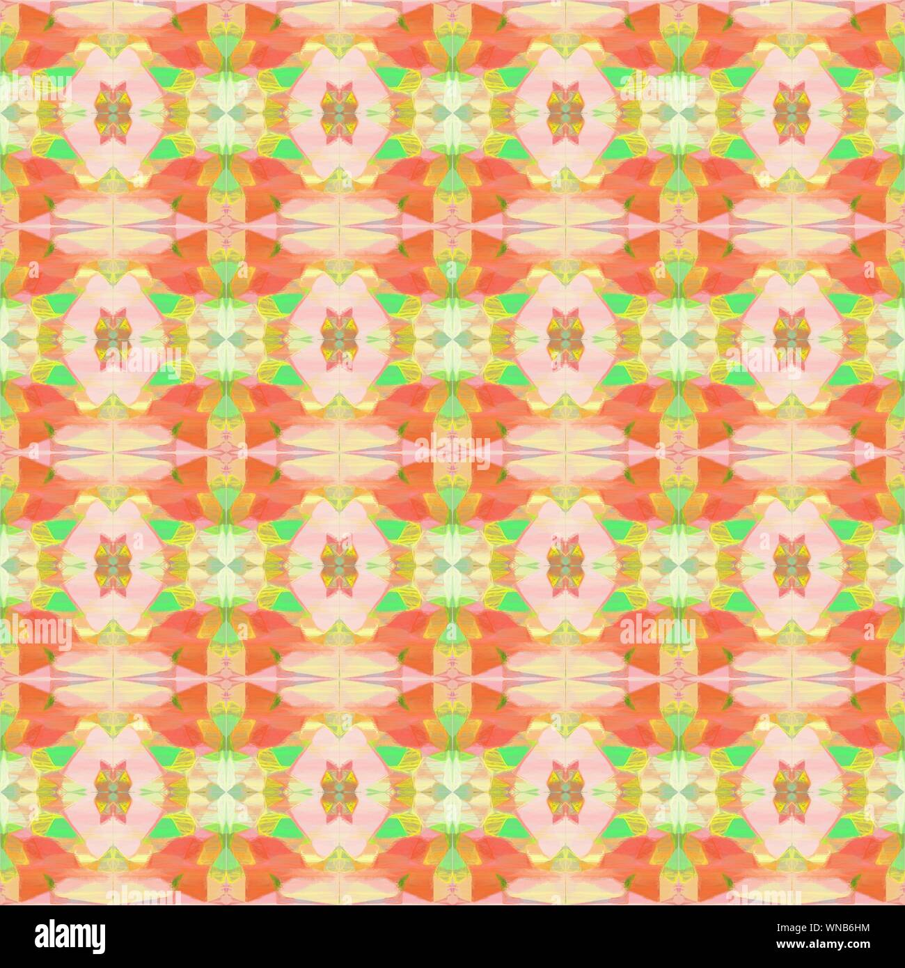 seamless pattern old retro style with wheat, golden rod and coral ...
