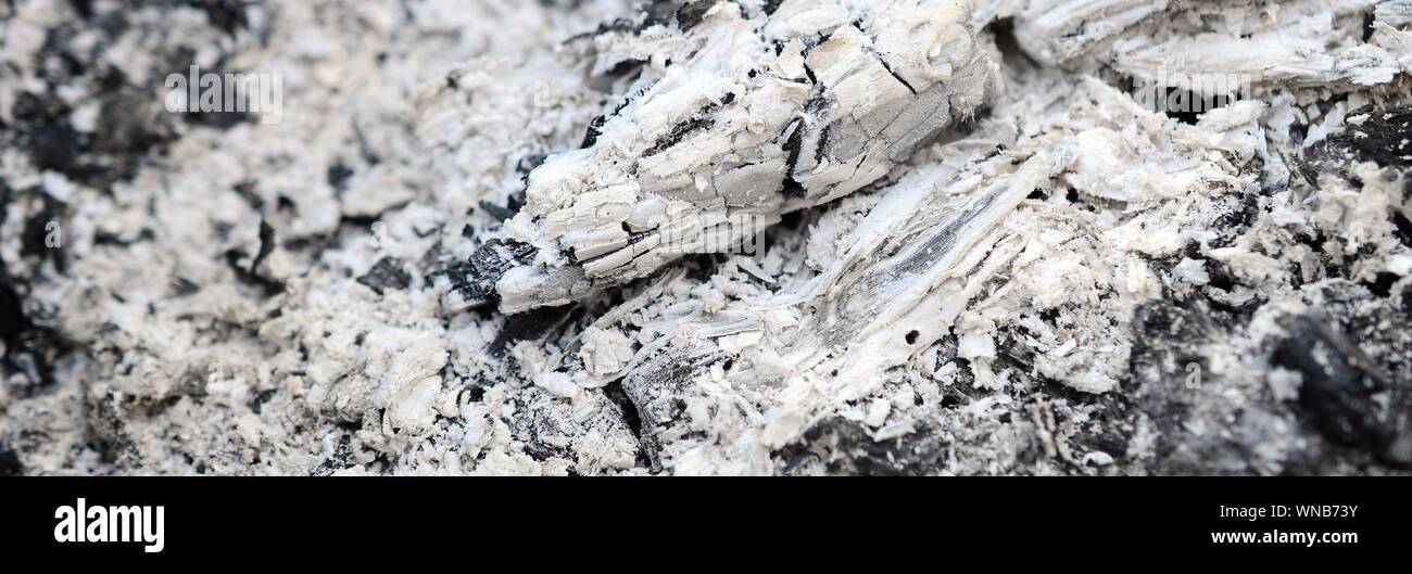 Pile of ashes after the fire went out grunge background texture. Burned ...