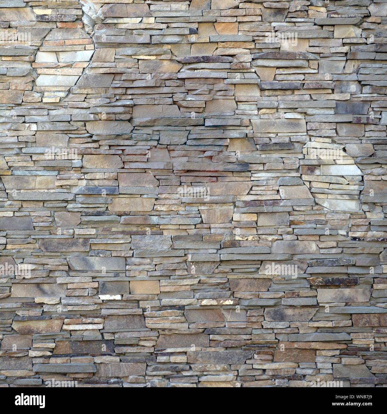 Modern pattern of flatten stone wall decorative surfaces in brown color ...