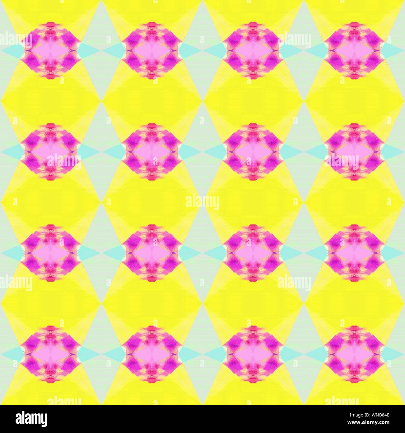 Repeating pattern of light yellow floral shapes hi-res stock ...