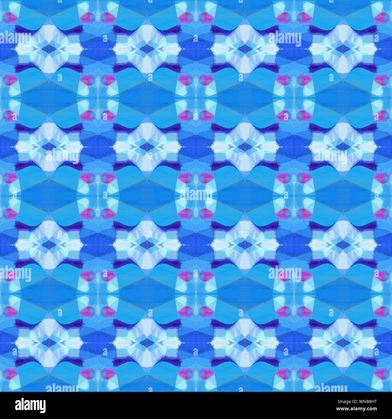 seamless vintage pattern with dodger blue, light blue and dark slate ...