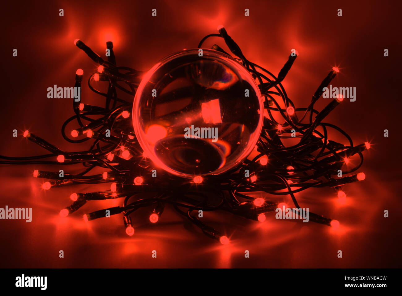 Red crystal lights hi-res stock photography and images - Alamy
