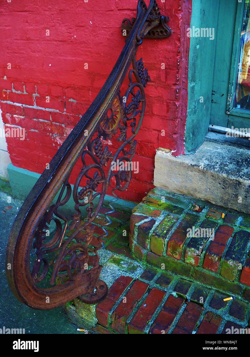 Old rusty iron stairs steps hi-res stock photography and images - Alamy