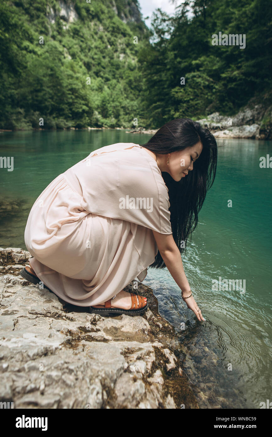 Girl And River Photography