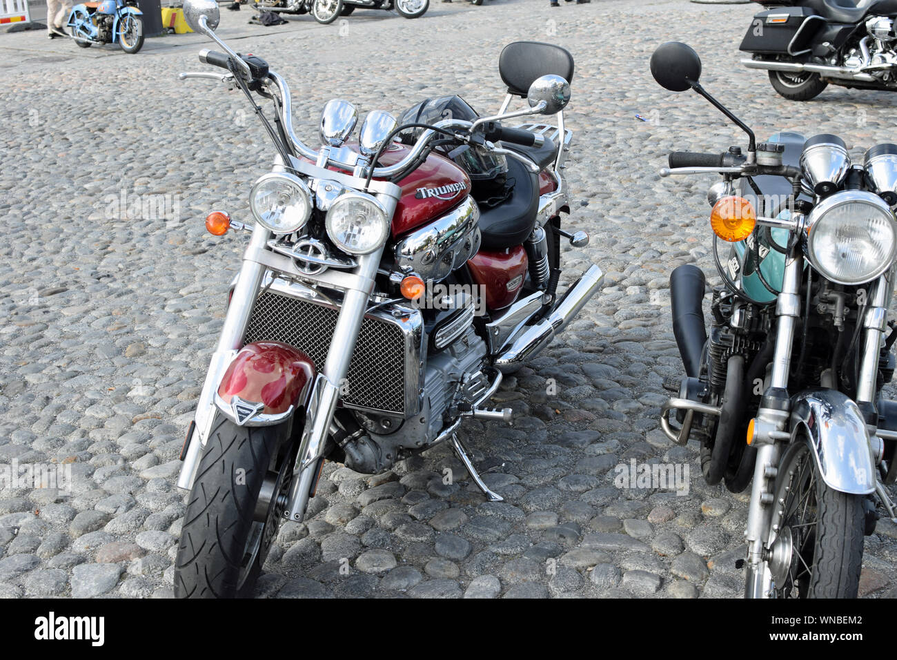 Triumph motorcycle hi-res stock photography and images - Alamy