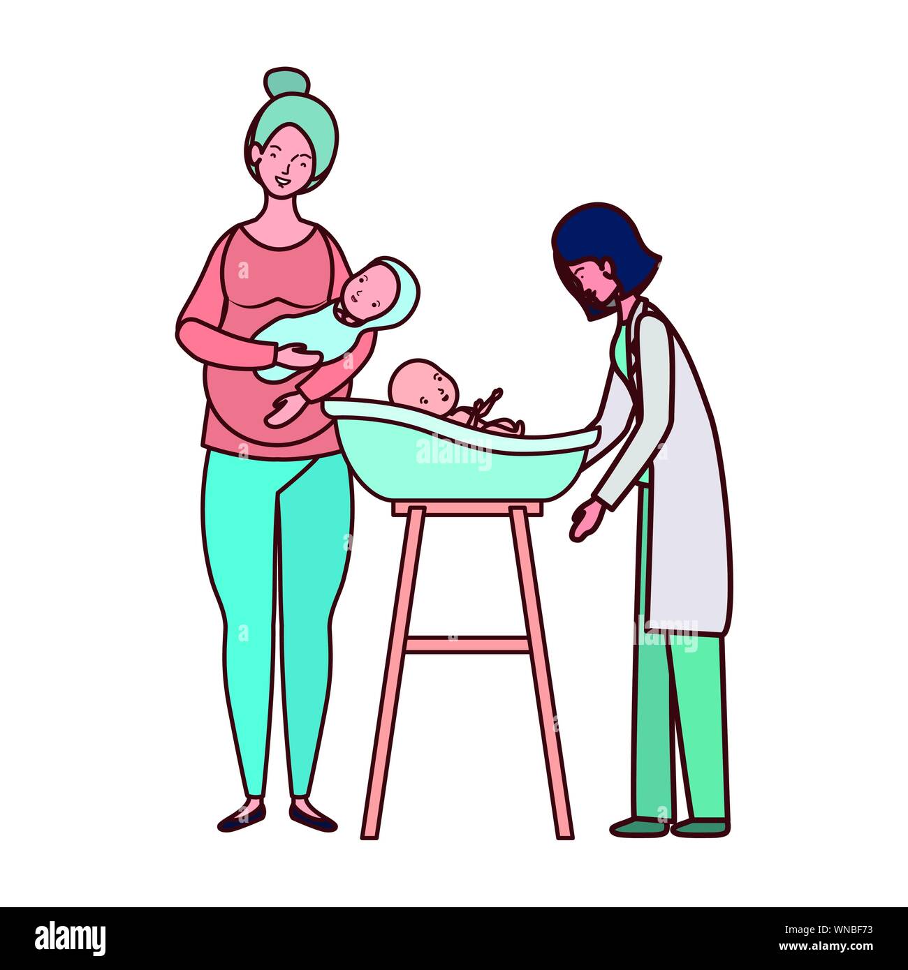 Babies adult Stock Vector Images - Alamy