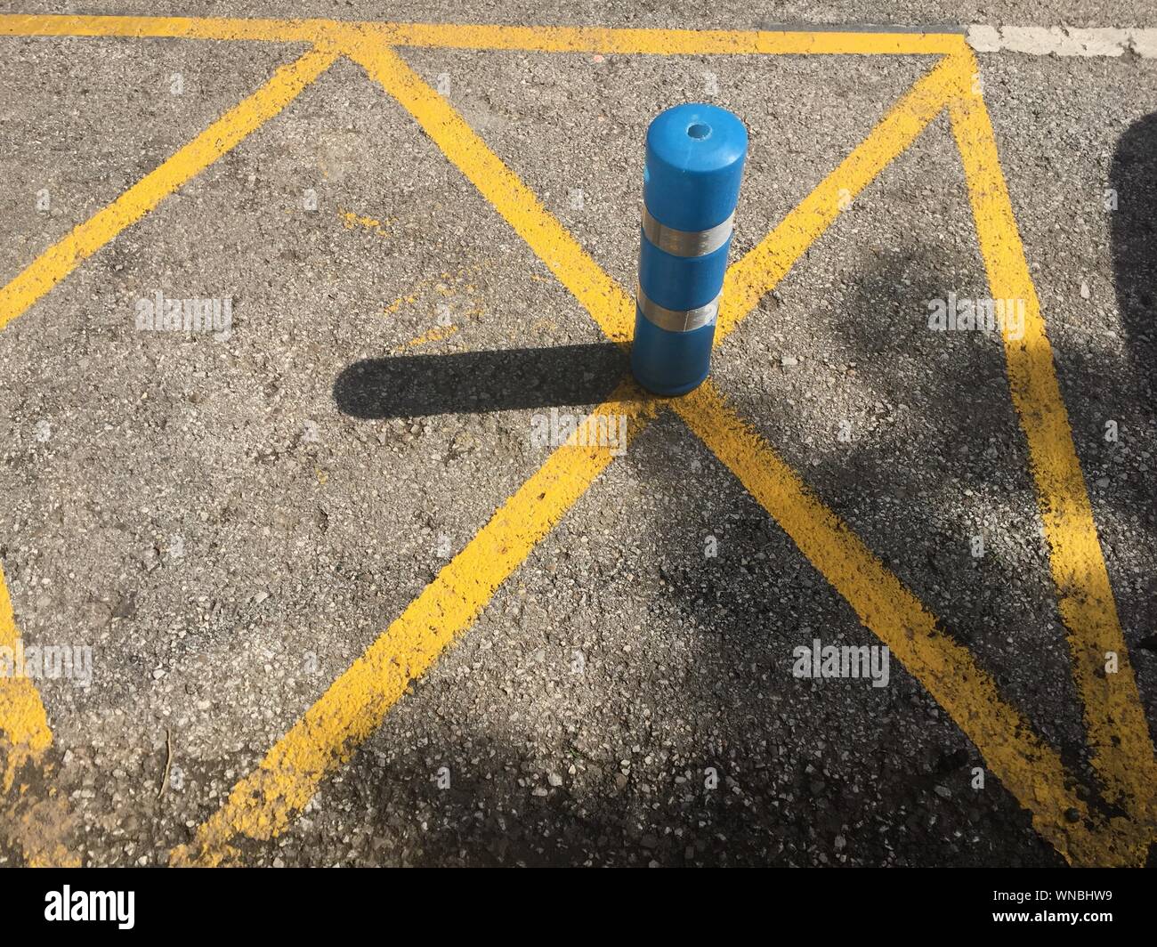 Blue bollard hi-res stock photography and images - Alamy