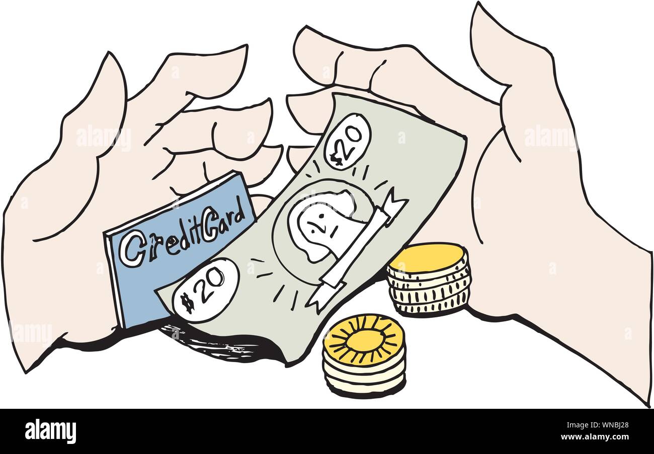 Cash in Hands Stock Vector Image & Art - Alamy