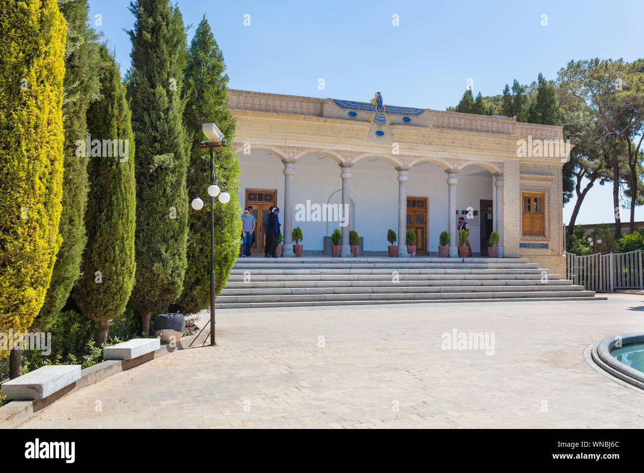 Zoroastrian Fire Temple, Atash Behram, Yazd, Yazd Province, Iran Stock ...