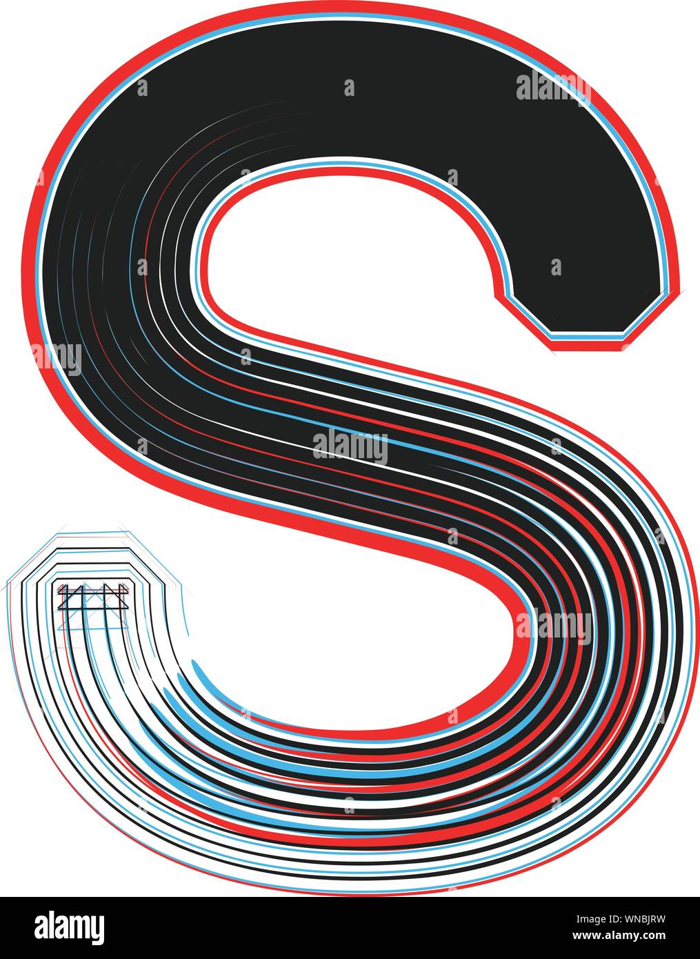 Font illustration letter S Stock Vector Image & Art - Alamy