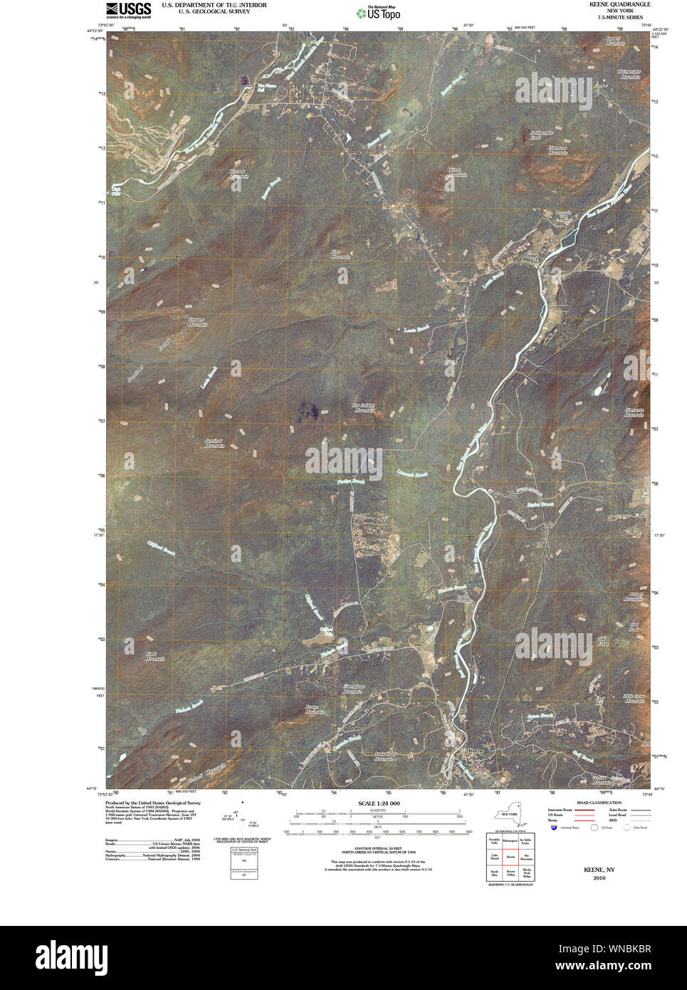Keene map Cut Out Stock Images & Pictures - Alamy