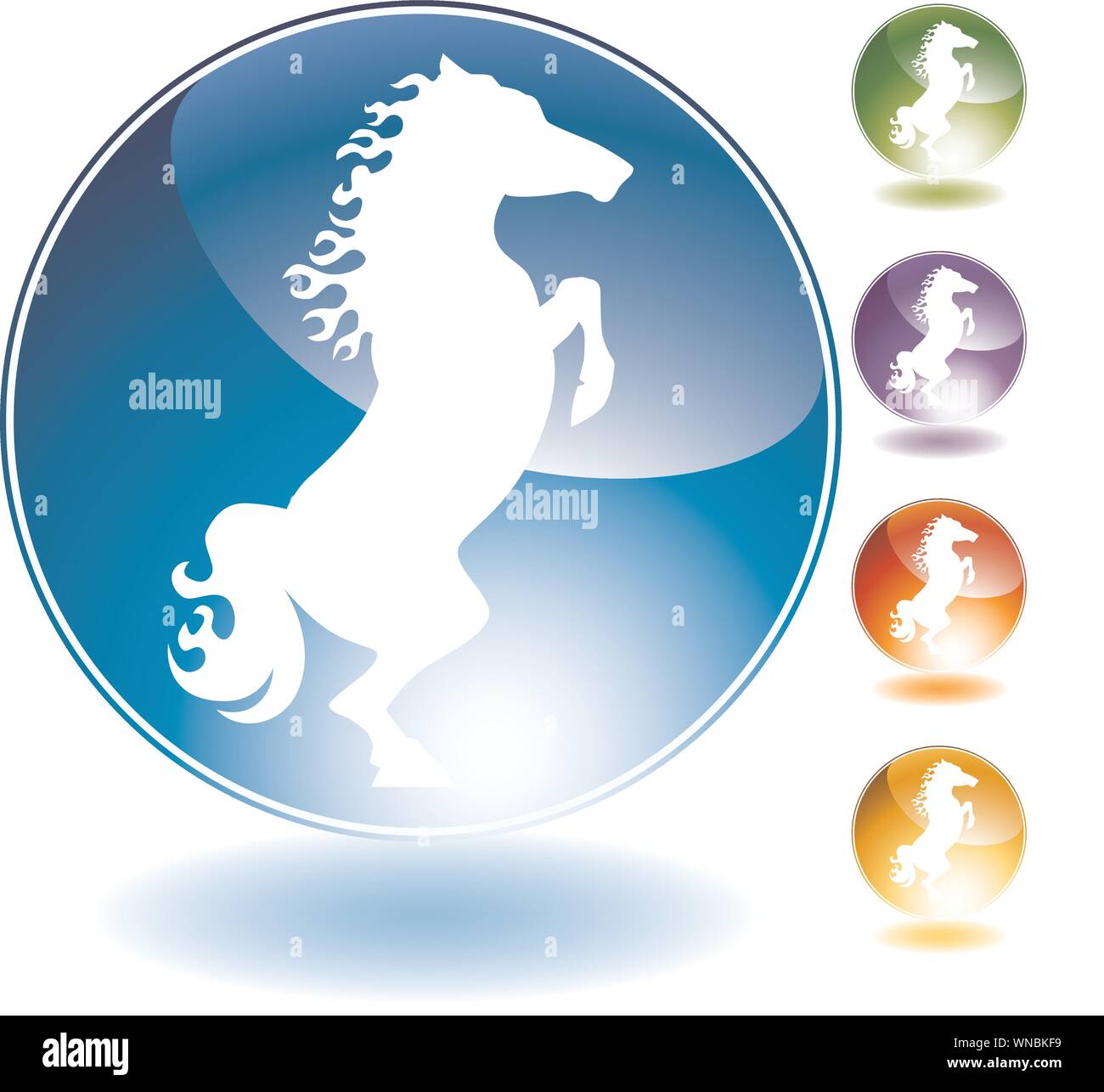 Stallion Horse Icon Stock Vector Image & Art - Alamy