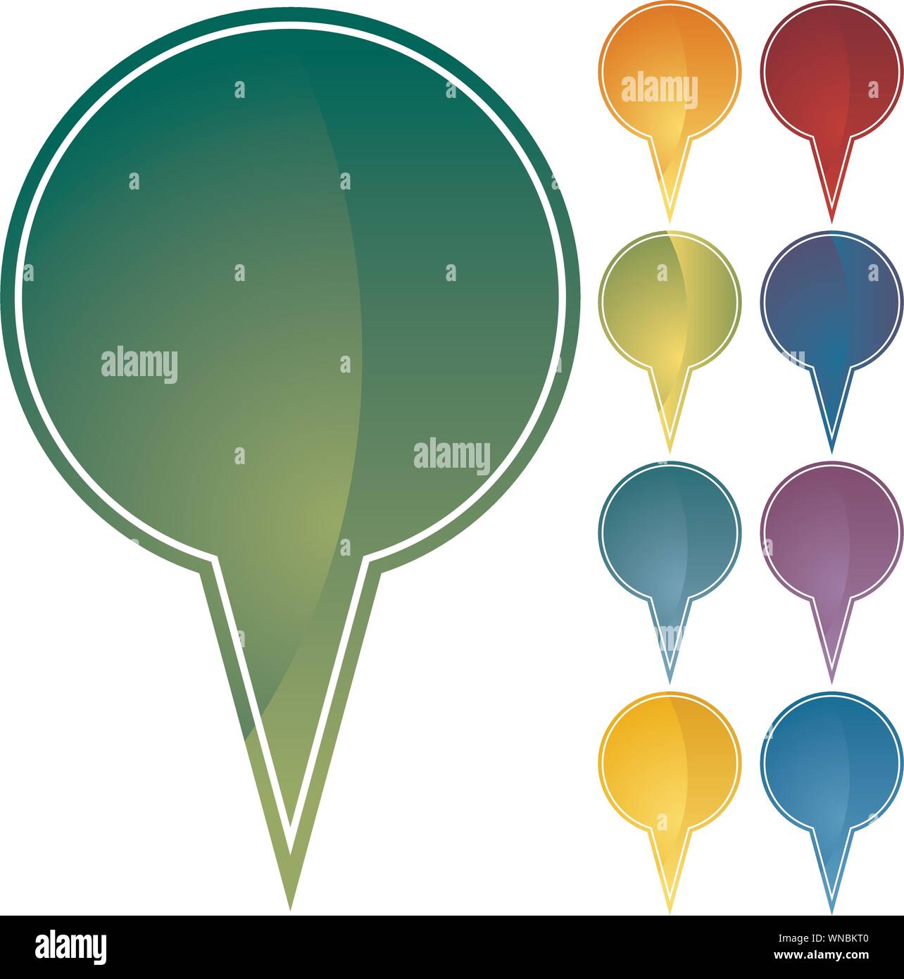 Blank buttons pins hi-res stock photography and images - Alamy