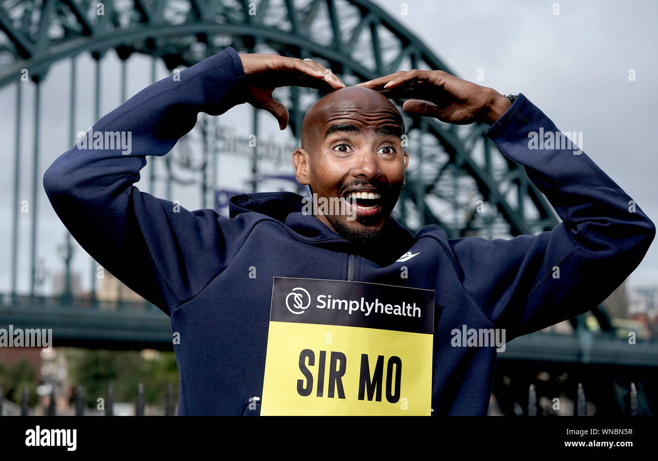 Sir mo farah gateshead hi-res stock photography and images - Alamy