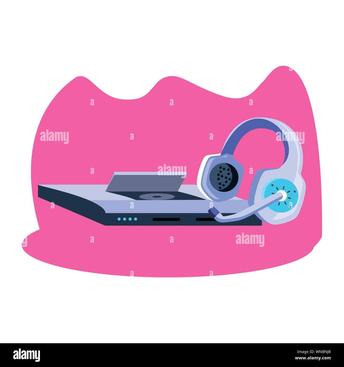 Headset mic game Stock Vector Images - Alamy