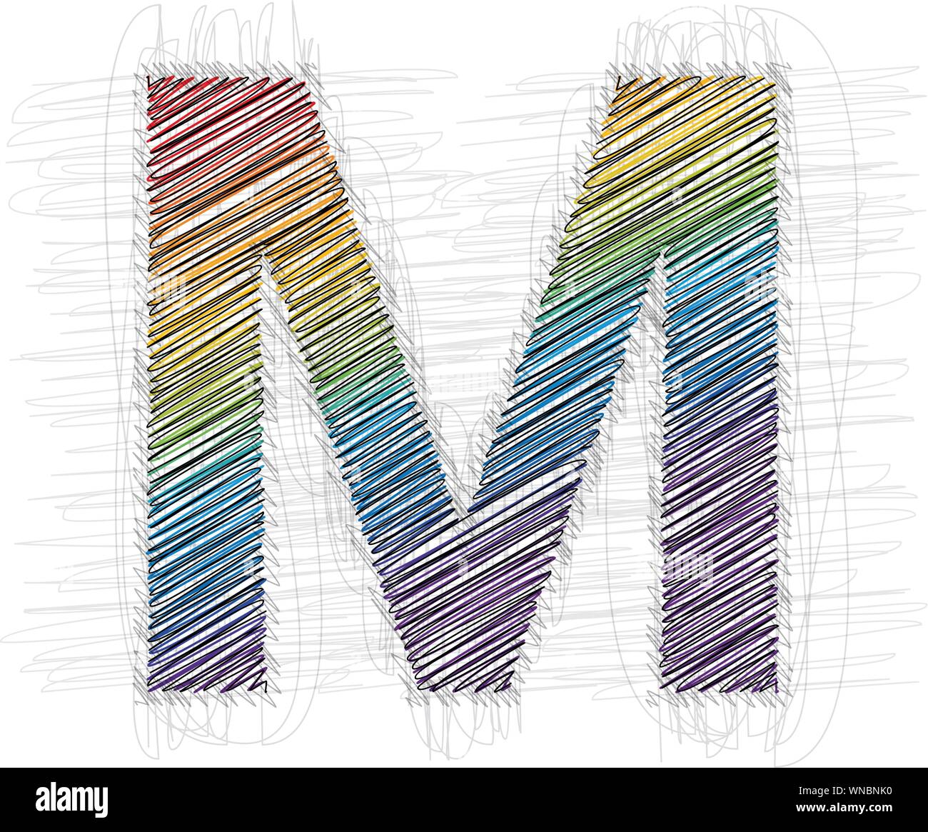 M scratch Stock Vector Images - Alamy