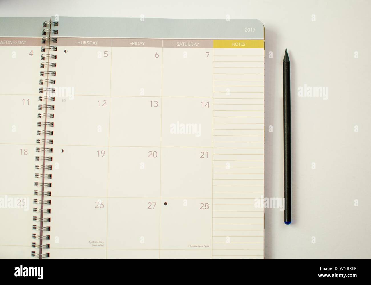 Pencil calendar hi-res stock photography and images - Alamy