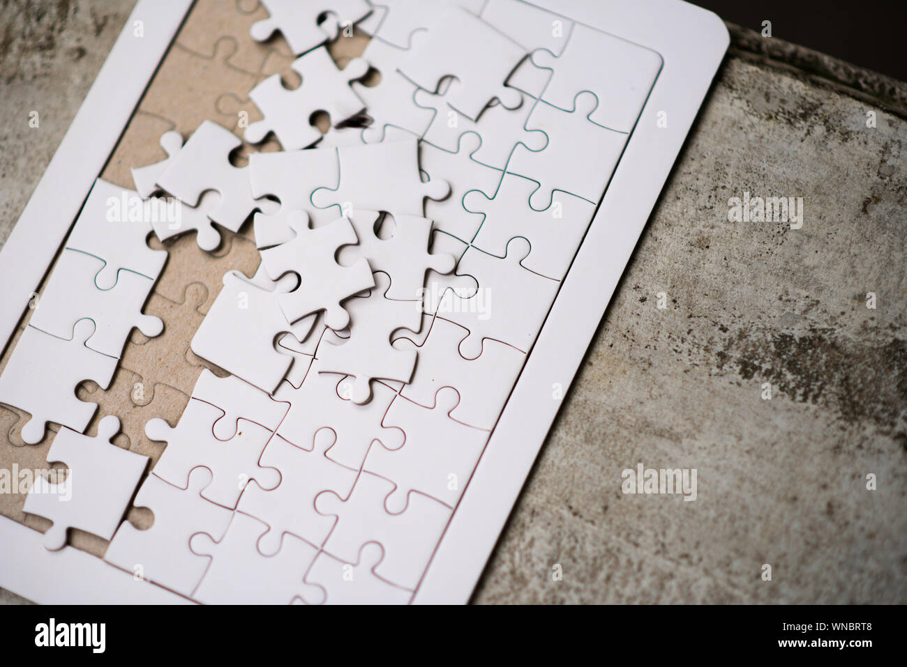 Plain jigsaw hi-res stock photography and images - Alamy