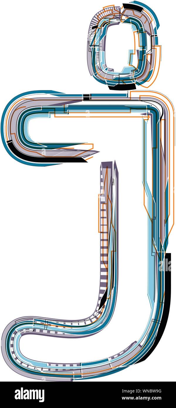 Font Illustration letter j Stock Vector Image & Art - Alamy