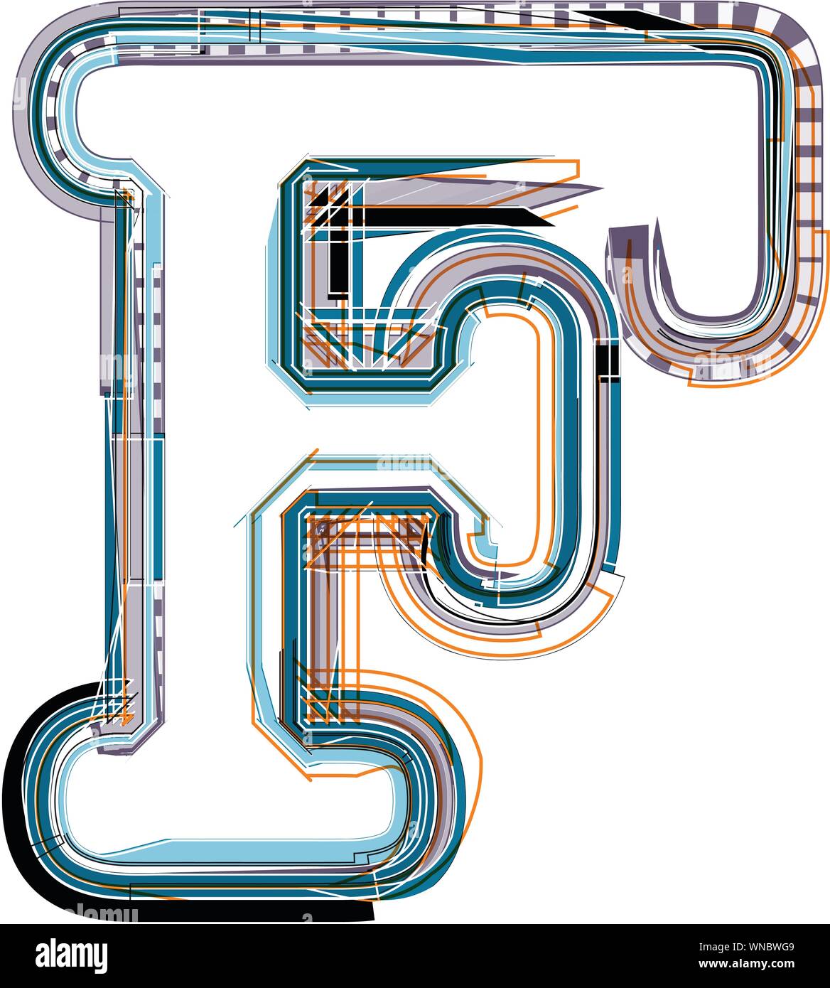 Typography font f hi-res stock photography and images - Alamy