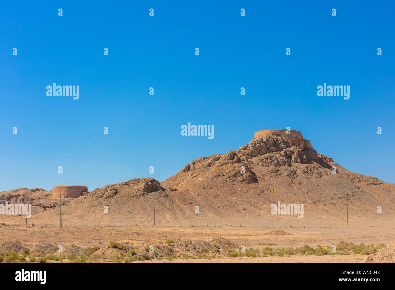 Tower of Silence, Zoroastrian burial place, Yazd, Yazd Province, Iran ...