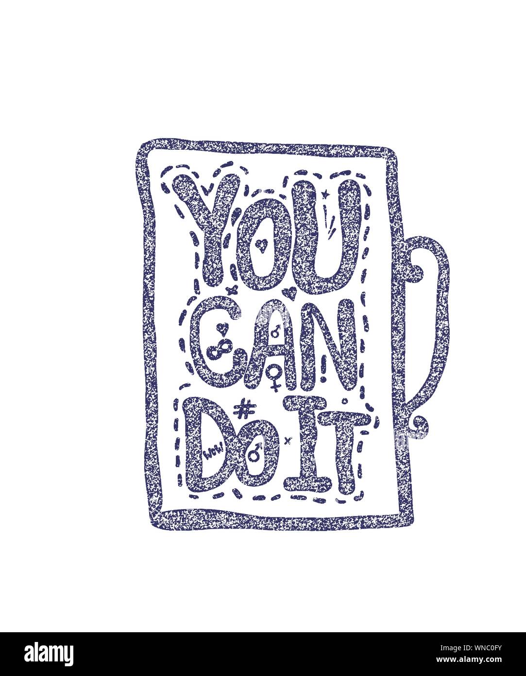 Vintage motivation poster card Cut Out Stock Images & Pictures - Alamy