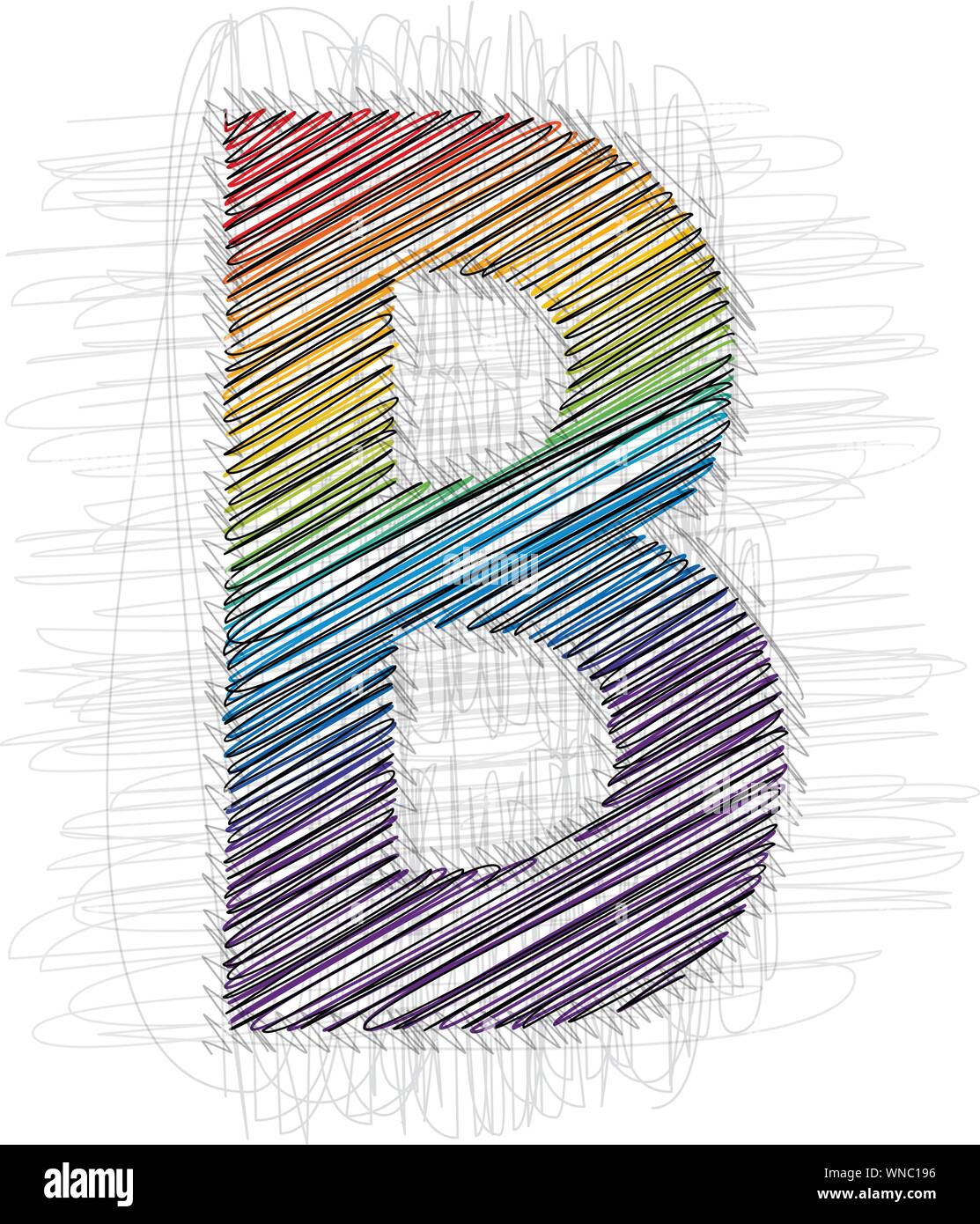 Lettering letter b Cut Out Stock Images & Pictures - Alamy