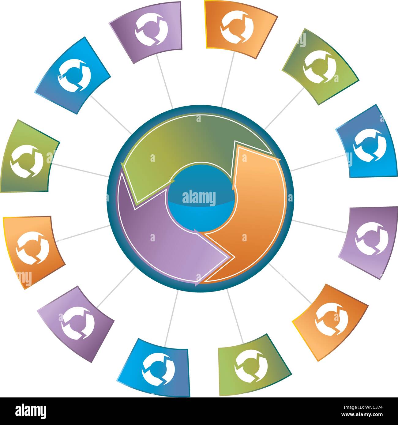 Workflow / Recycling Icon Stock Vector Image & Art - Alamy