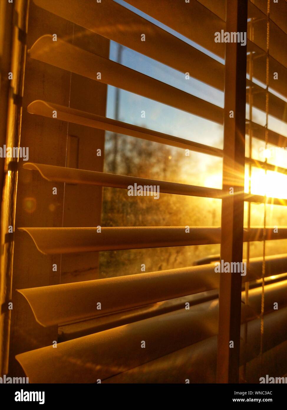 Sunlight streaming through blinds hi-res stock photography and images ...