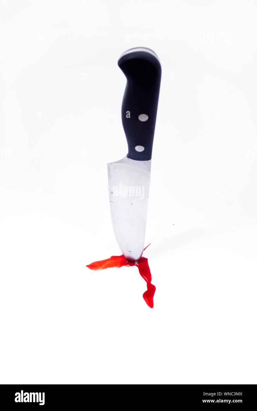 Knife Blood Cut High Resolution Stock Photography and Images - Alamy