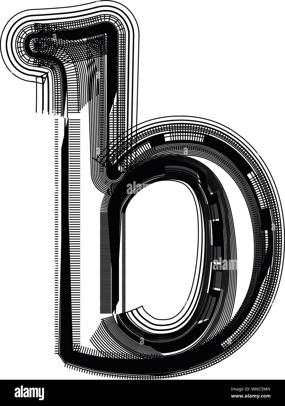 Font illustration LETTER b Stock Vector Image & Art - Alamy