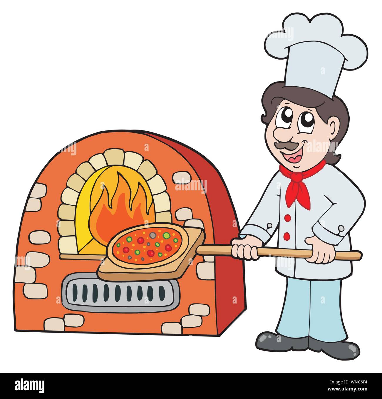 Pizza oven italy colorful Stock Vector Images - Alamy