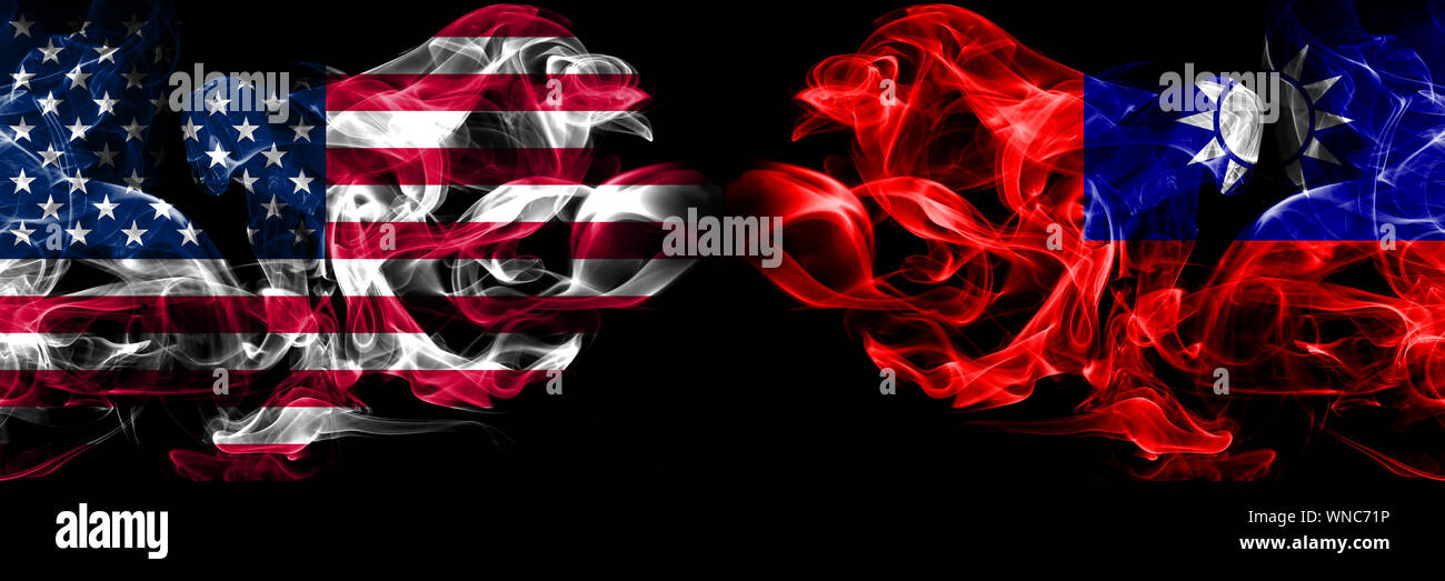 United States of America, USA vs Taiwan, Taiwanese background abstract ...