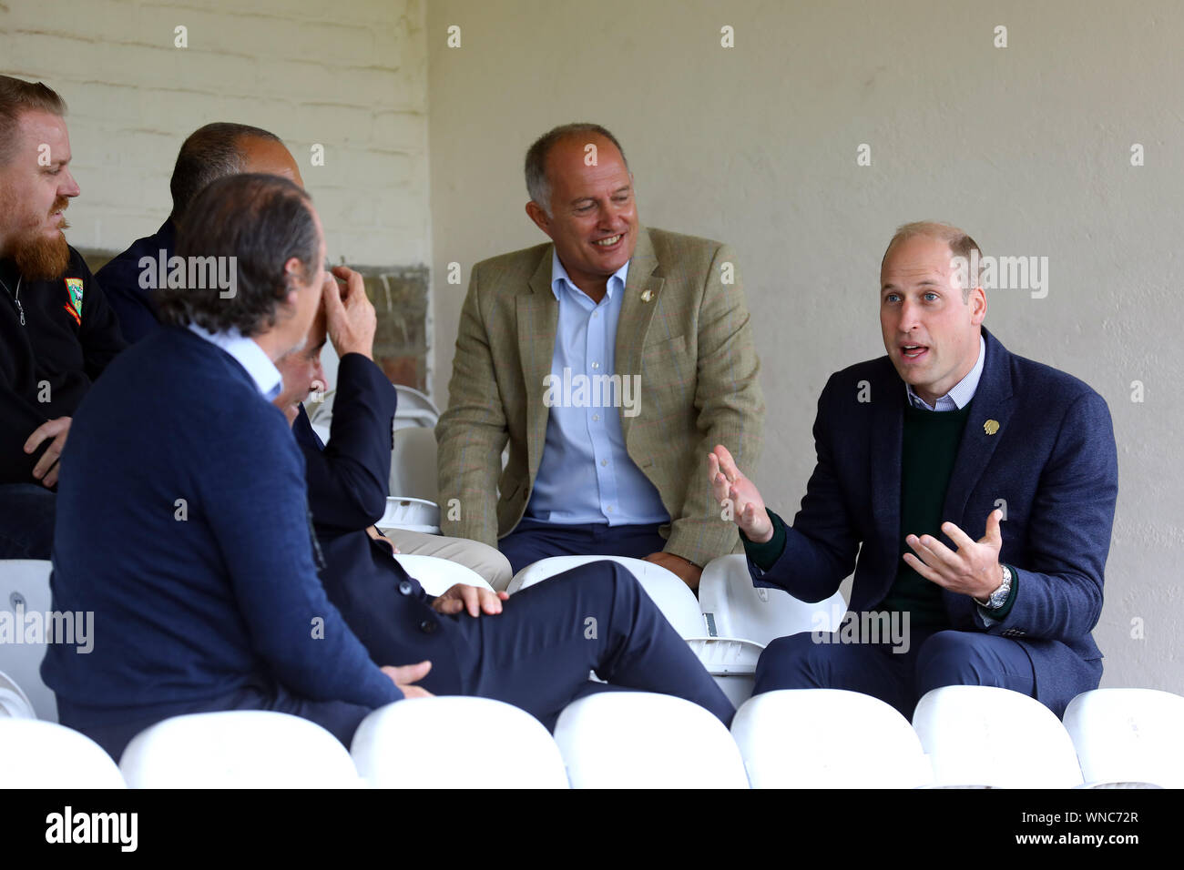 Duke of Cambridge and Rob Morris, Co-Owner of Silver Jubilee Park and ...