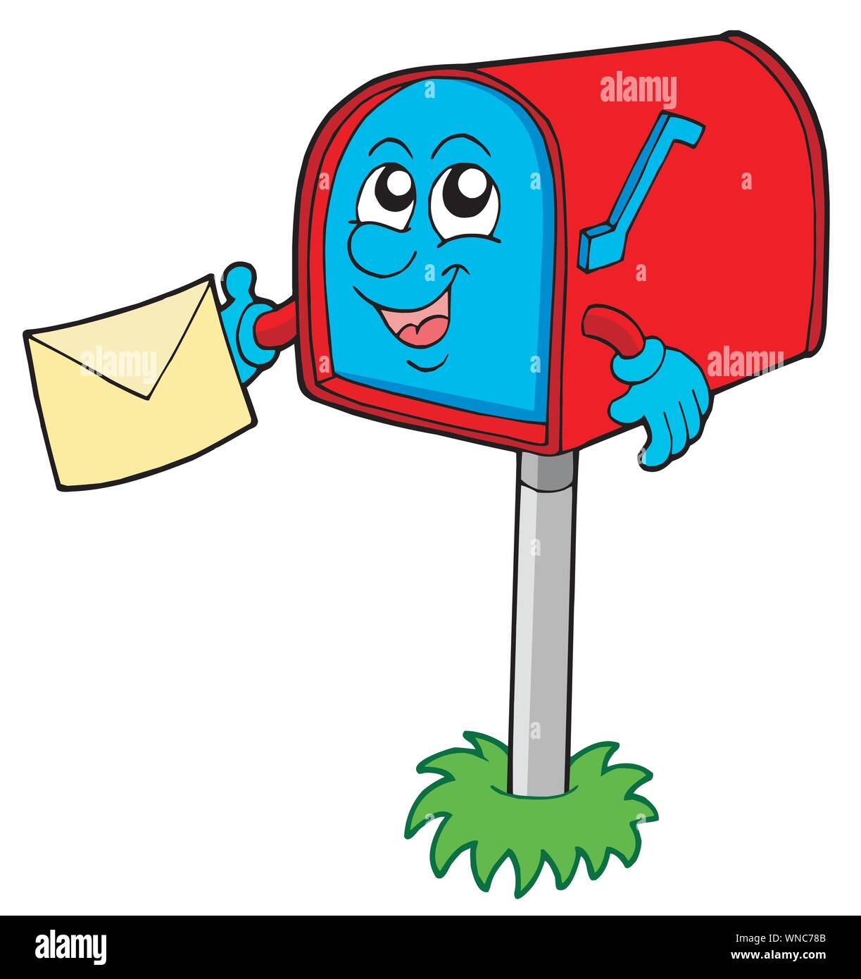Message envelope cartoon draw vector hi-res stock photography and ...