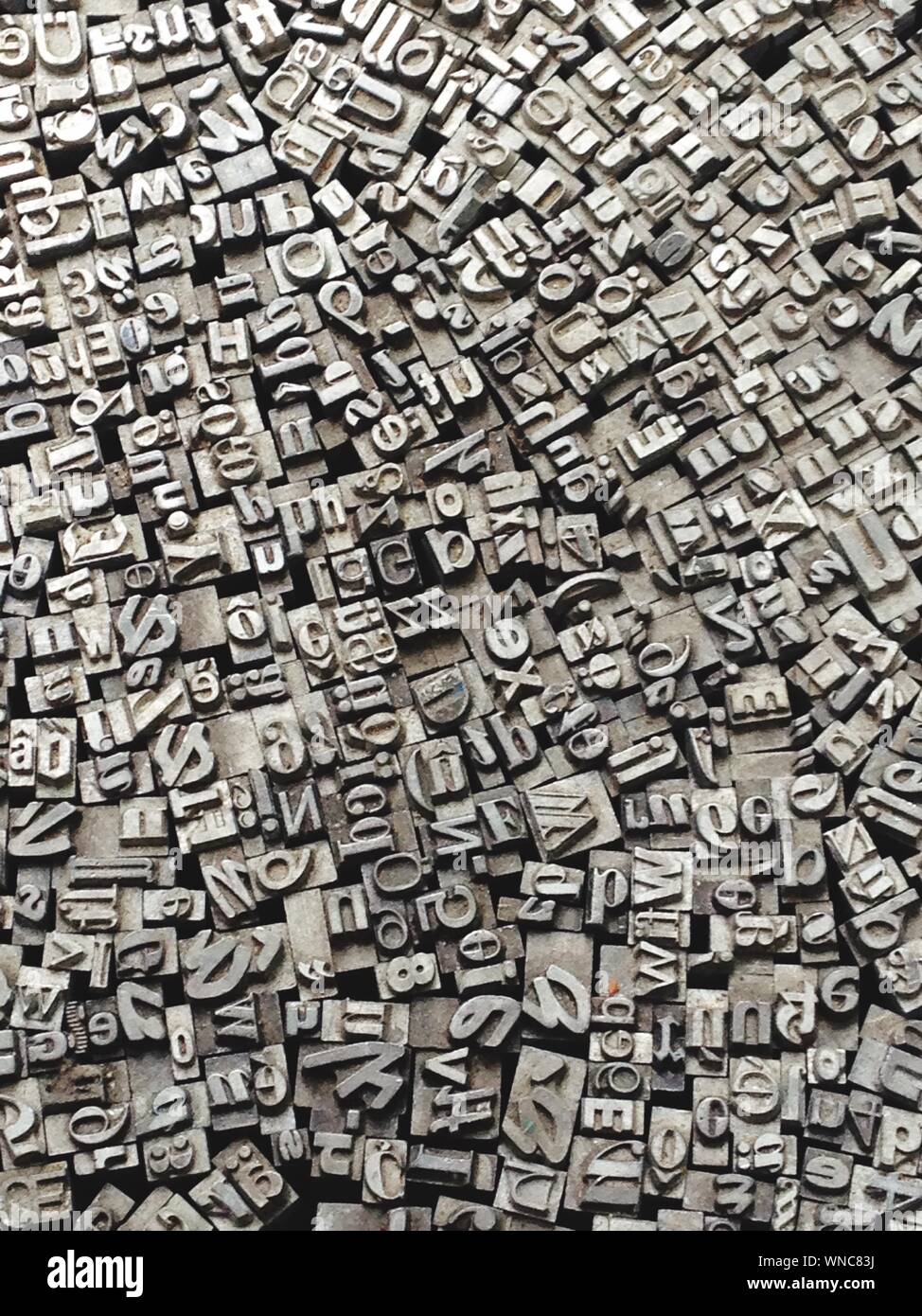 Printing Press Letter Blocks