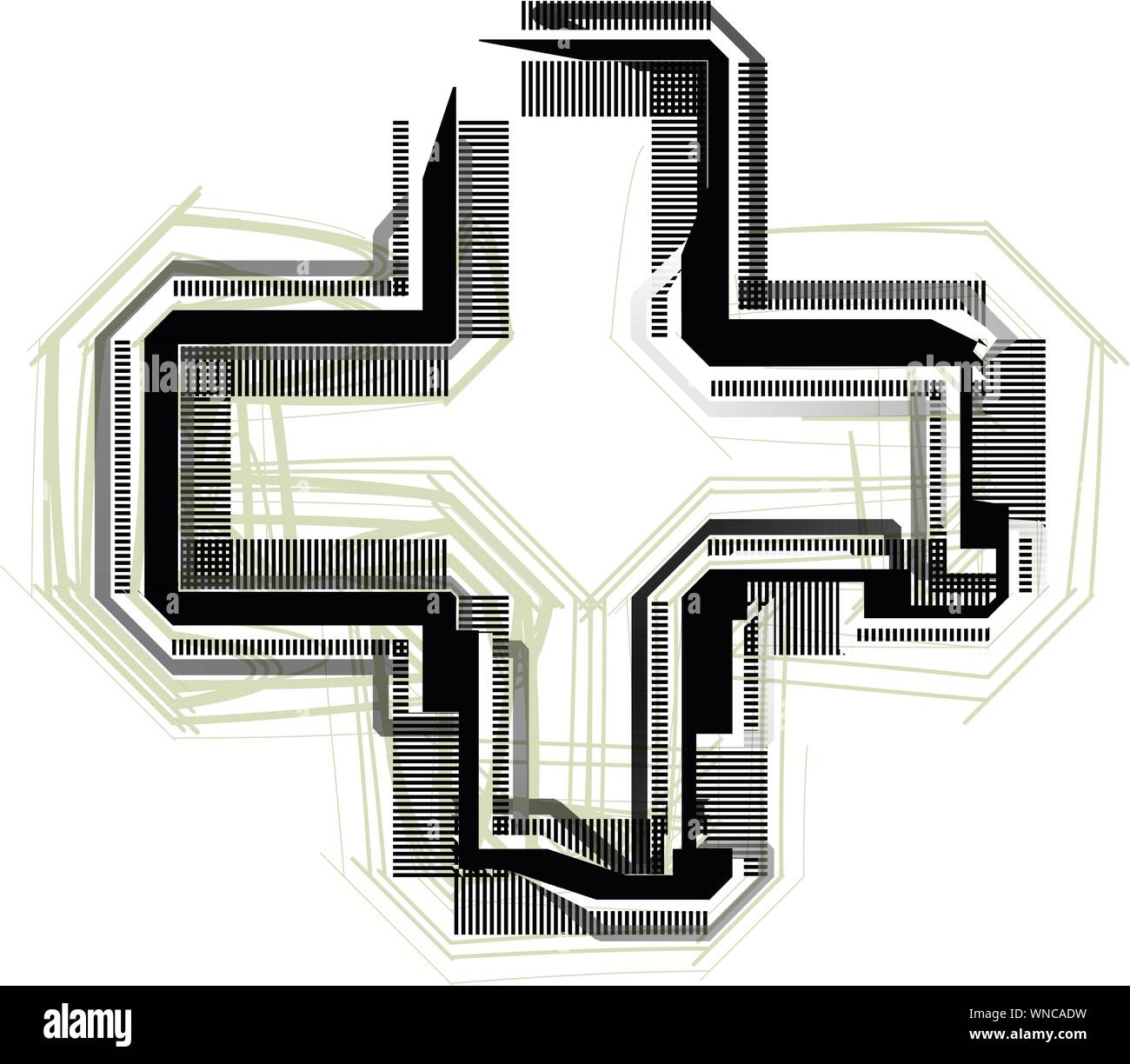 technological font symbol Stock Vector Image & Art - Alamy