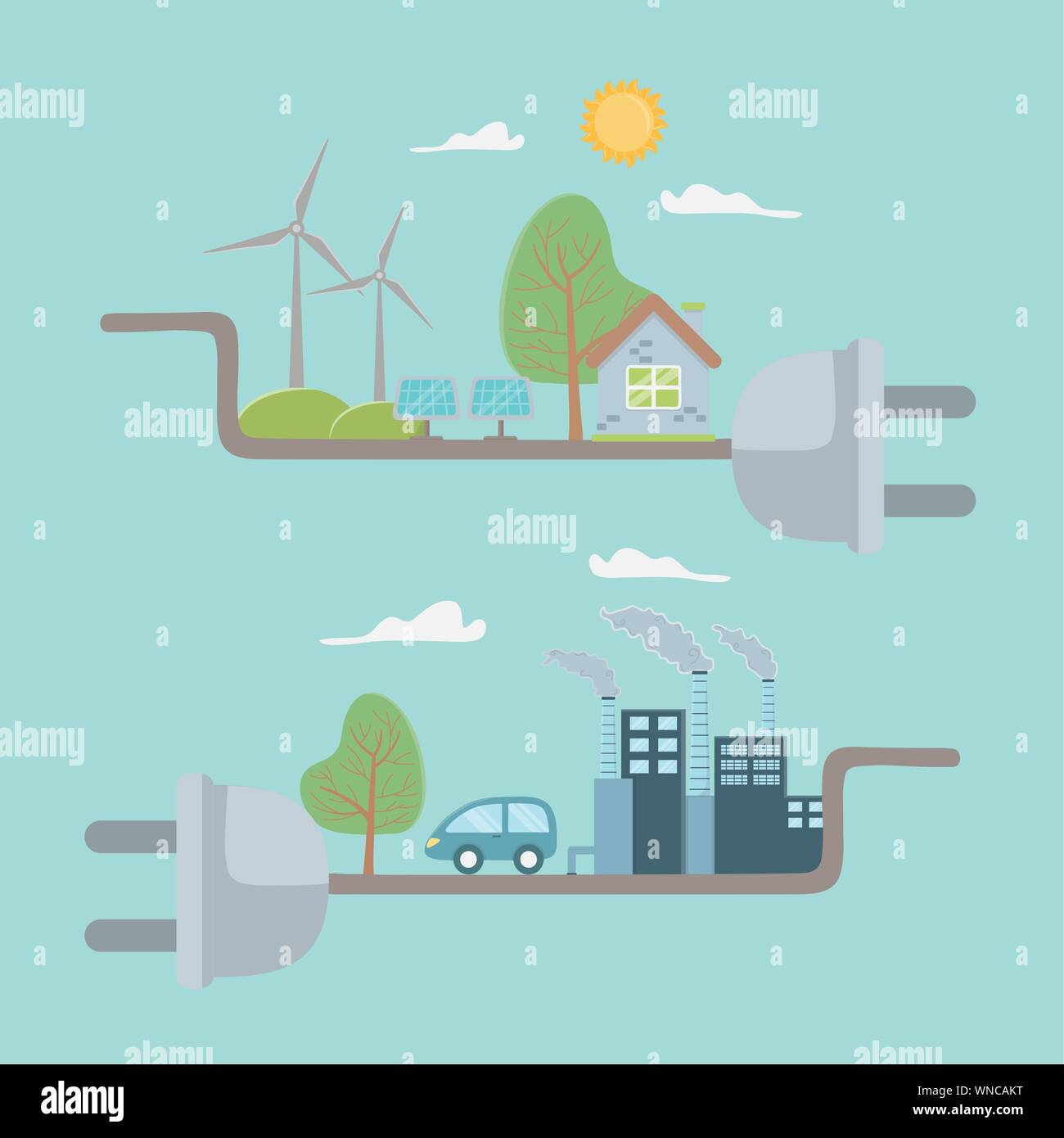 Plug design, Save energy ecology power eco and environment theme Vector ...