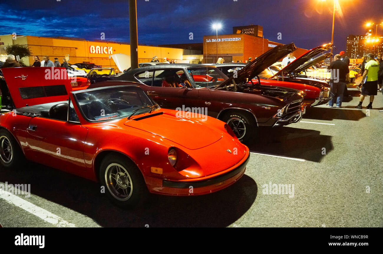 Laval,Quebec,Canada,August 30,2019.Porsche 911 at a car show in Laval ...